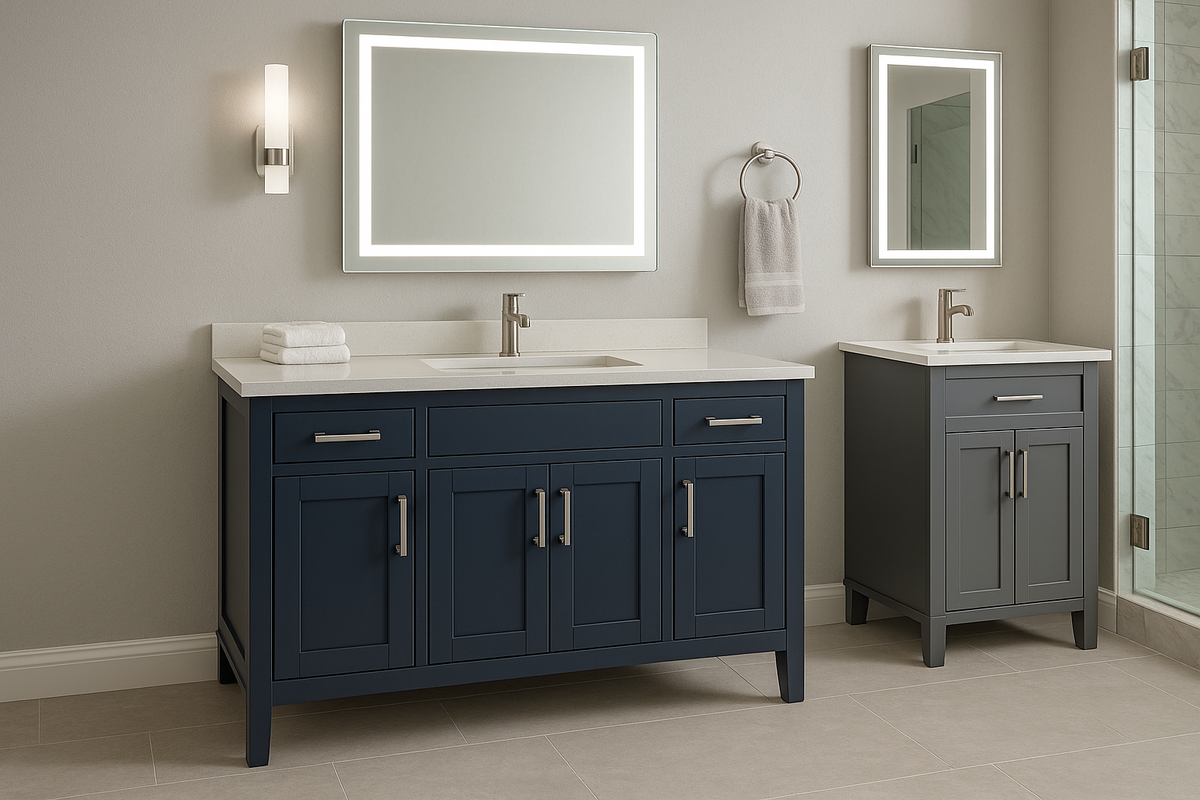 New Bathroom Vanity Display at Lighting Gallery – Vanities, Hardware